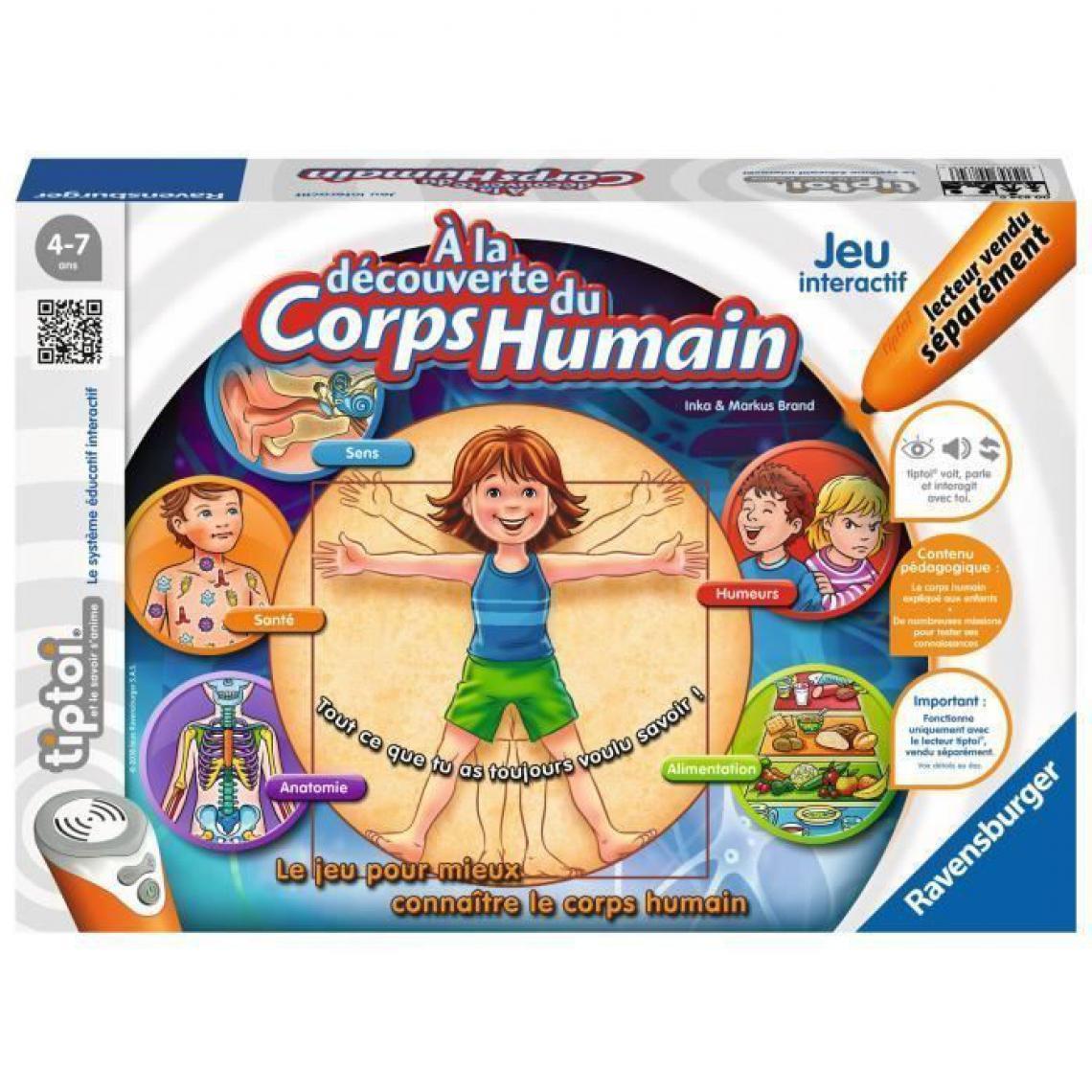 tiptoi® - A la découverte du corps humain - Ravensburger | Paris Dakar ...