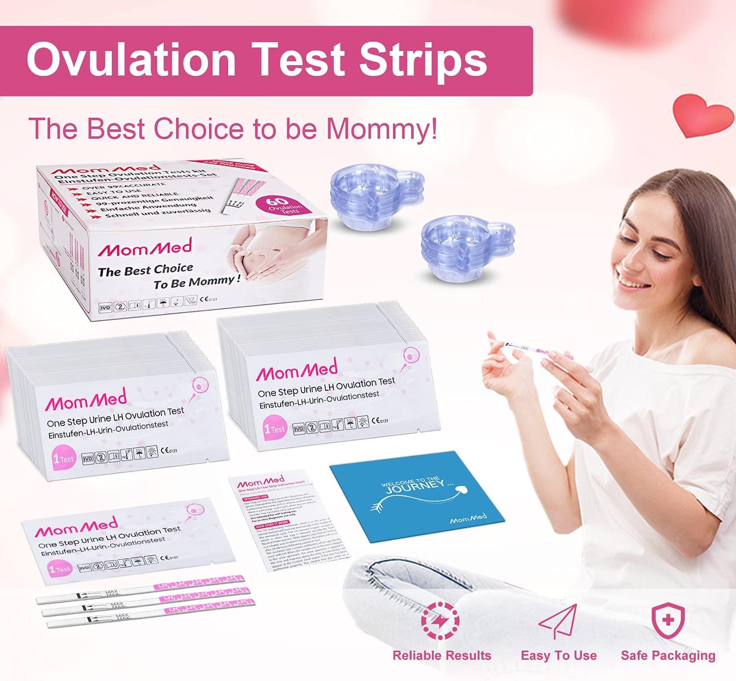 MomMed Test d'Ovulation en bandelette de 60 tests | Paris Dakar Shopping