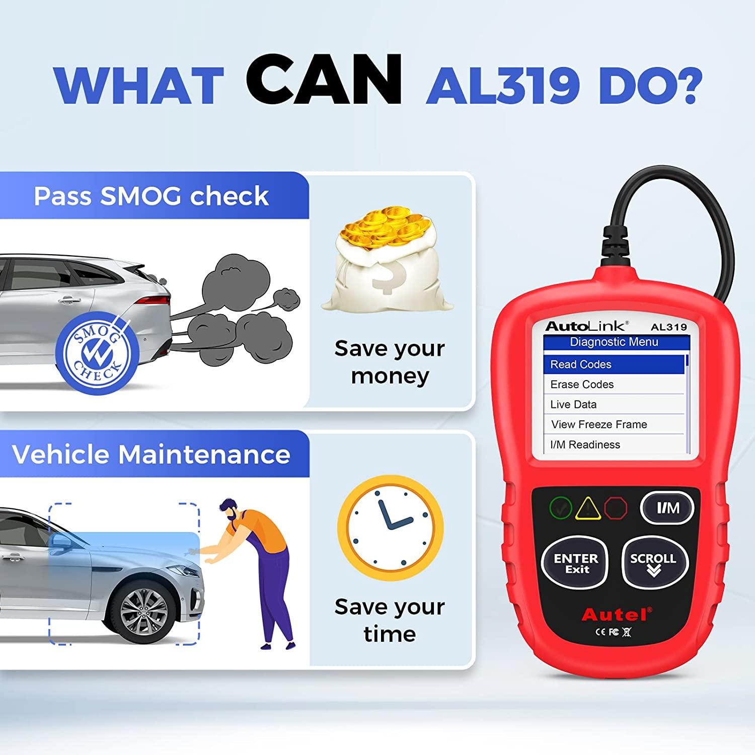 AUTEL AL319 Valise de Diagnostic Auto OBD2 | Paris Dakar Shopping