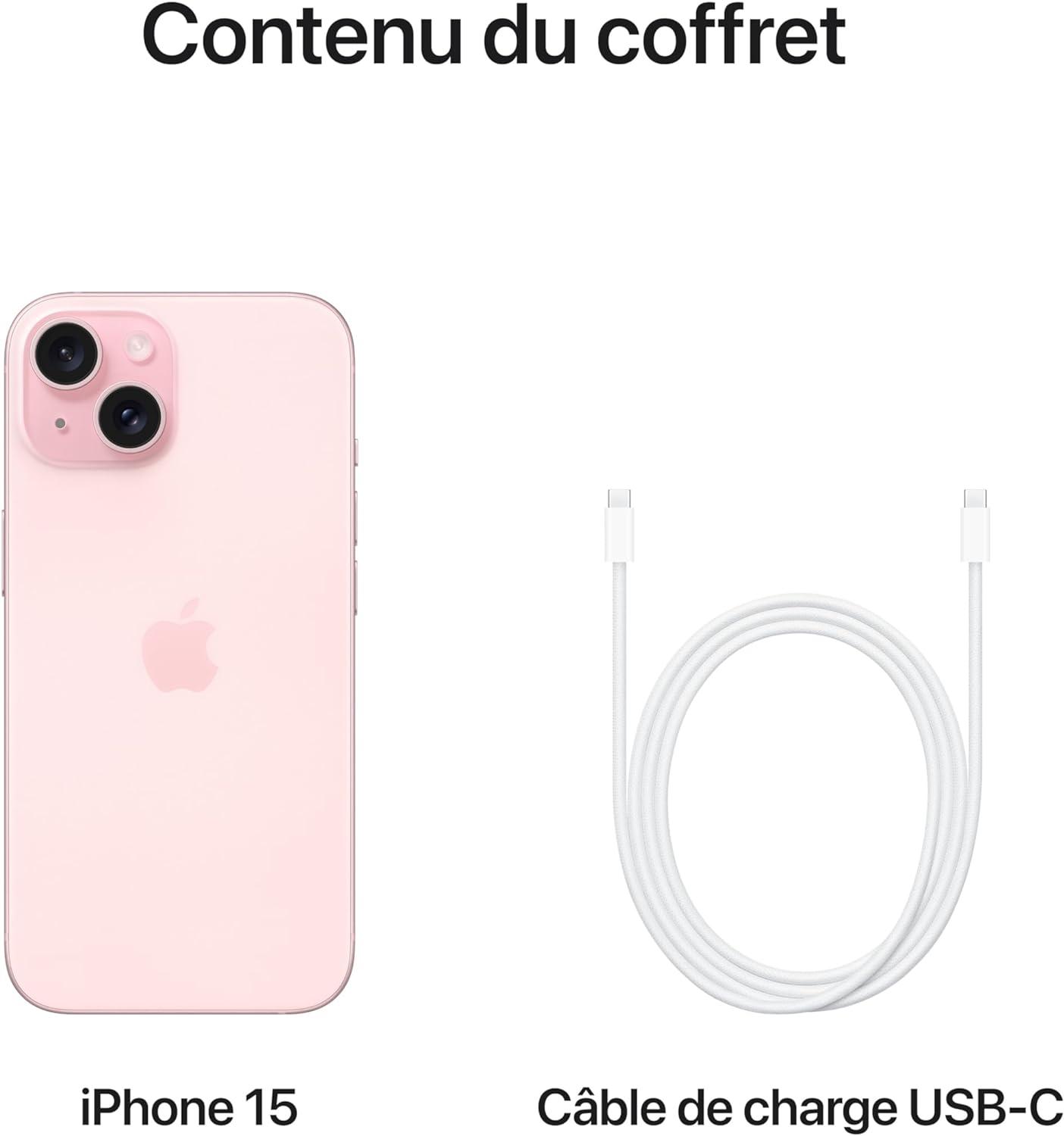 APPLE iPhone 15 128GB Rose | Paris Dakar Shopping